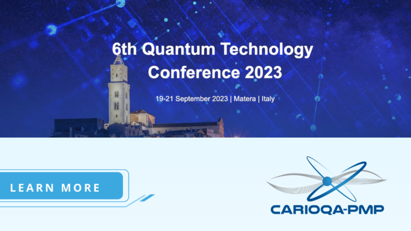 CARIOQA-PMP at the 6th Quantum Technology Conference 2023 – CARIOQA-PMP